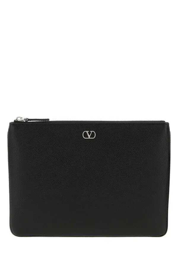Valentino Garavani Vlogo Signature Mini Clutch - Black