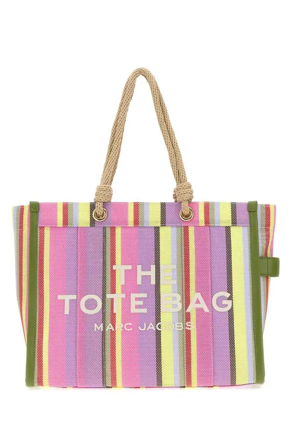 Marc Jacobs Embroidered Canvas Large Tote Bag