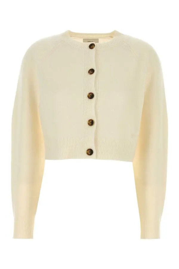 Loulou De Saison Heike Cashmere Cardigan - White