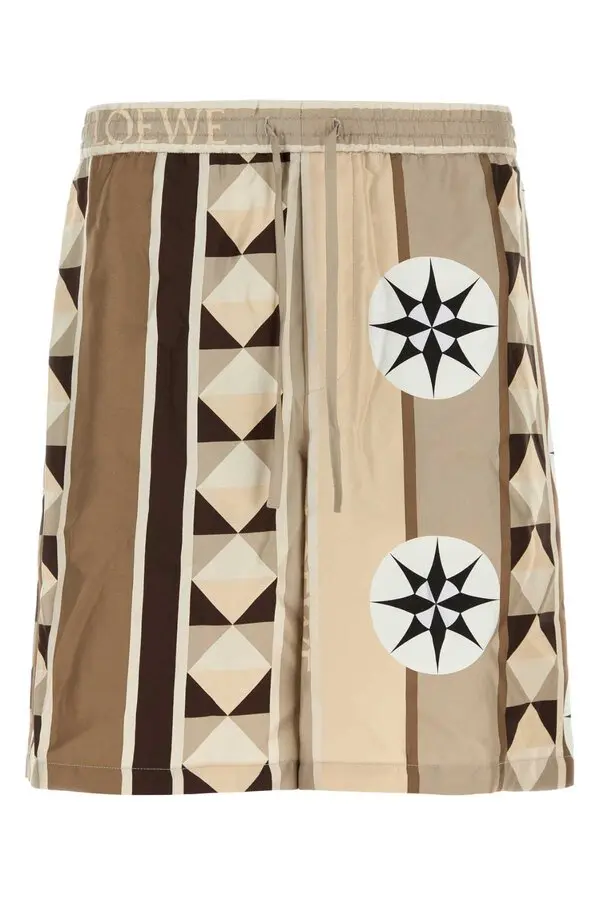 Loewe Silk Bermuda Shorts - Printed