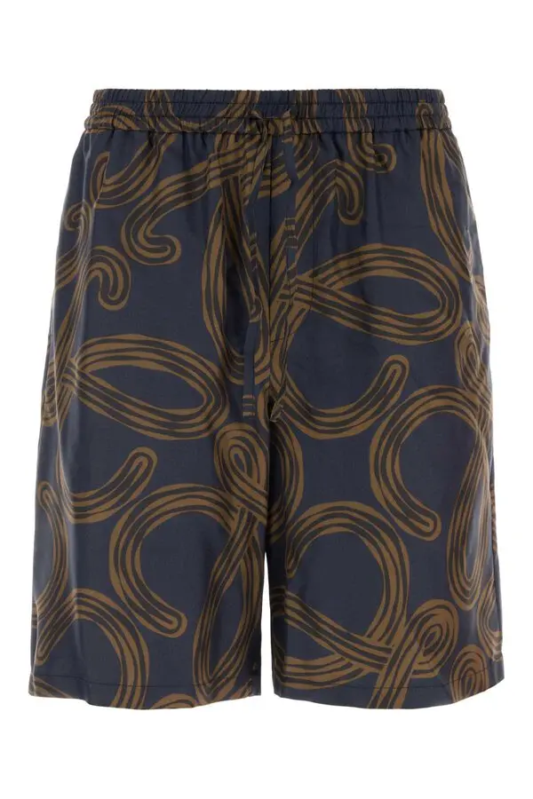 Loewe Silk Bermuda Shorts - Printed