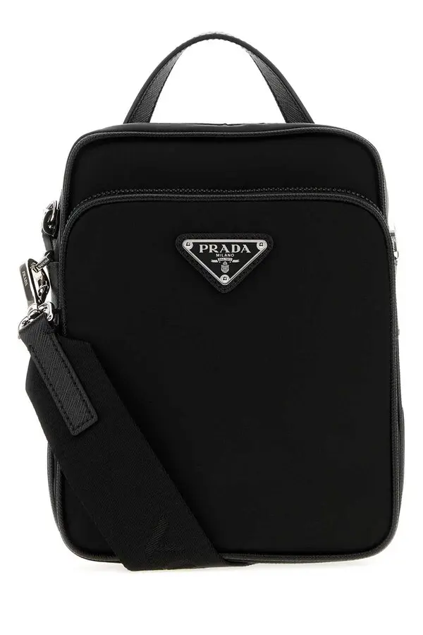 Prada Re-nylon Mini Handbag 15cm X 22cm X 7cm With Adjustable Shoulder Strap