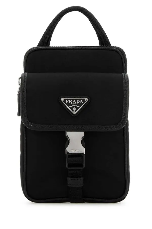 Prada Re-nylon Mini Phone Case With Crossbody Strap
