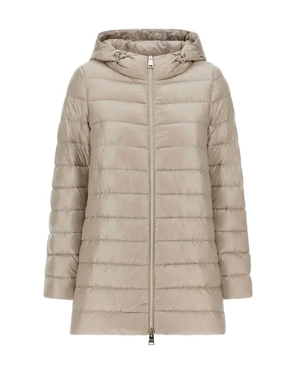 Herno Long Hooded Quilted Puffer Coat - Chantilly