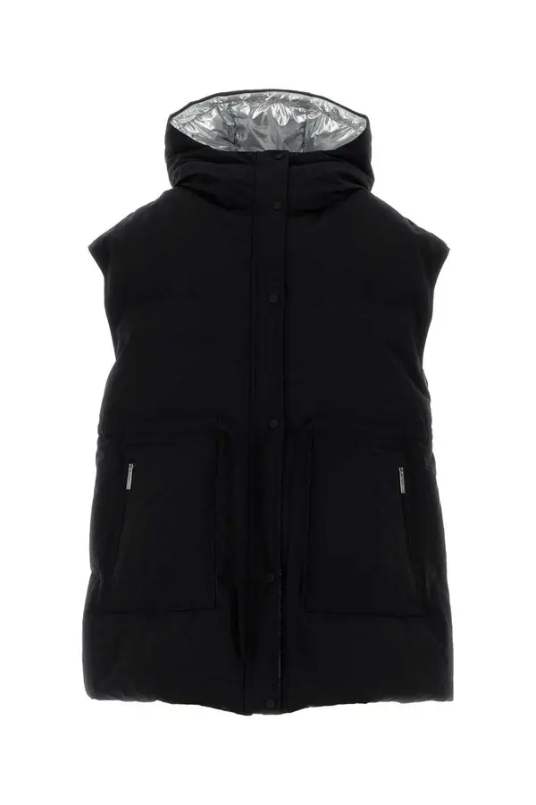 Herno Sleeveless Down Jacket In Polyester-blend - Black