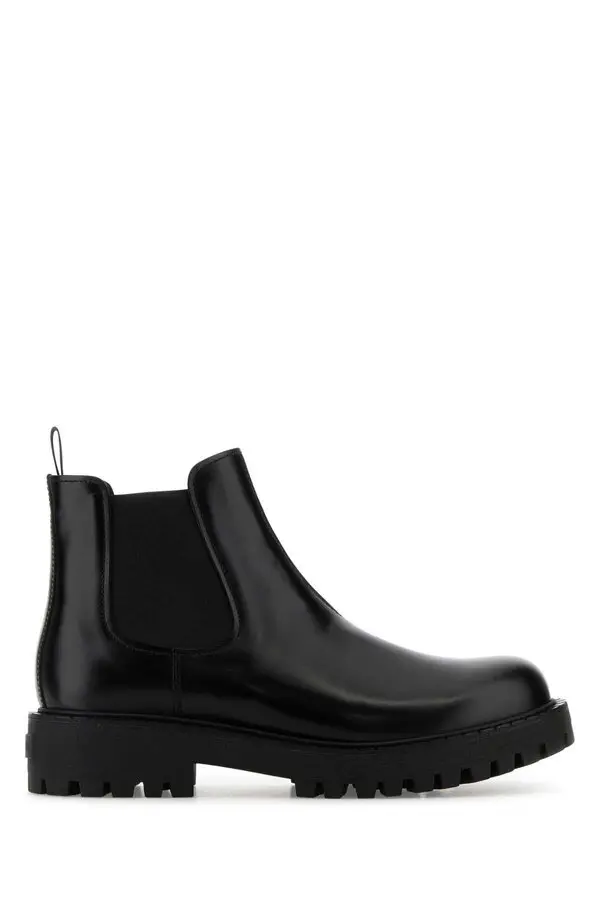 Prada Leather Ankle Boots