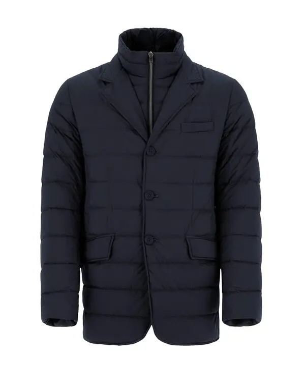 Herno Quilted Puffer Coat With Detachable-look Blazer Front