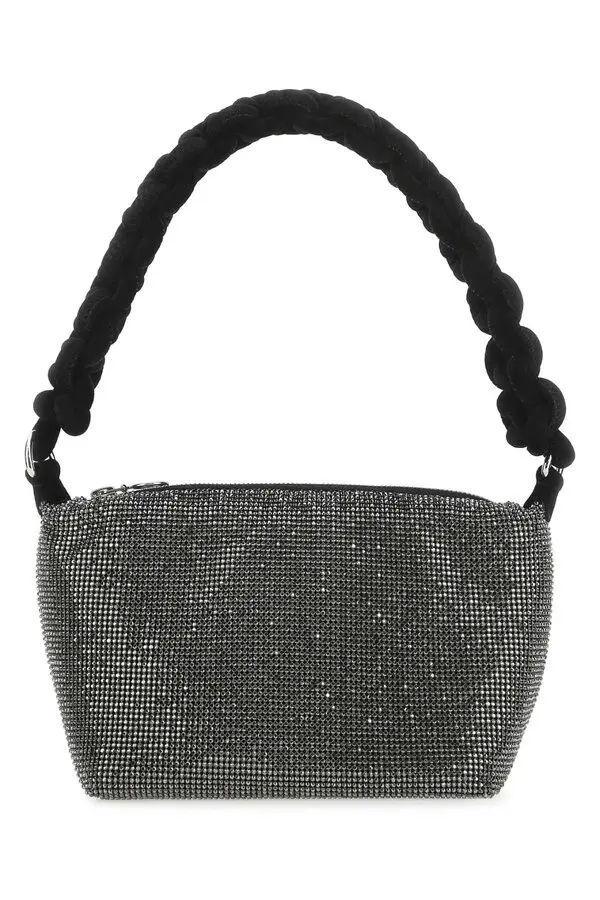 Kara Rhinestone-embellished Handbag, 21cm X 15cm X 10cm With 18cm Handle
