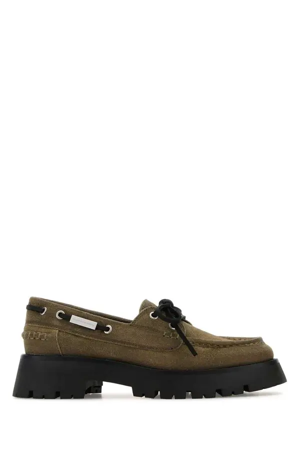 Alexander Wang Carson Suede Loafers - Green