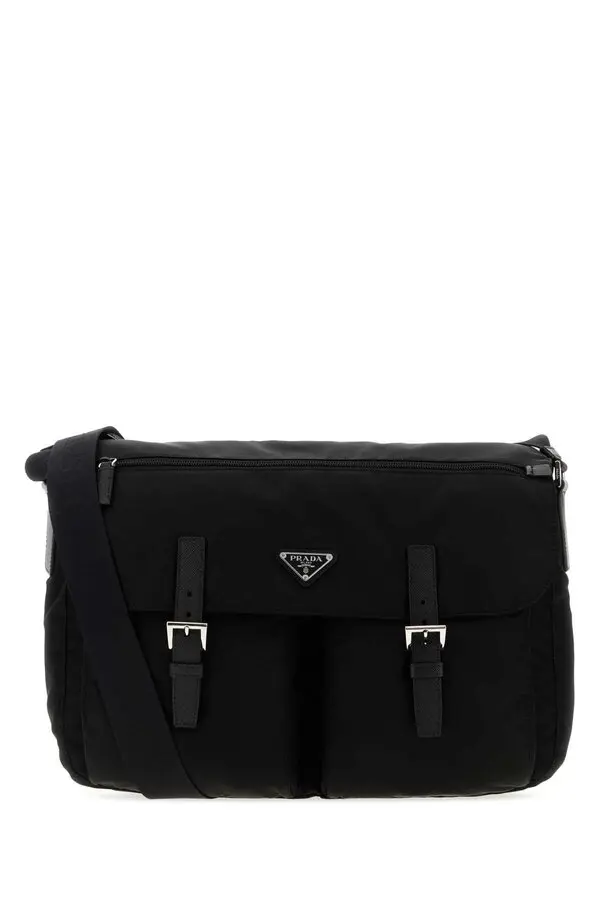 Prada Practical Canvas Travel Handbag 36cm X 25cm X 17cm With Adjustable Shoulder Strap