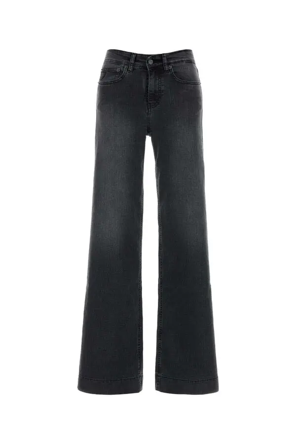 LOIS Slate Stretch Denim Lorna Wide-leg Jeans - Black