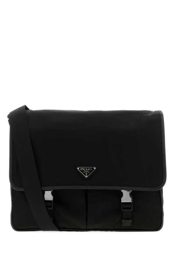 Prada Canvas Shopping Handbag With Adjustable Shoulder Strap, 35 Cm X 27 Cm X 15 Cm