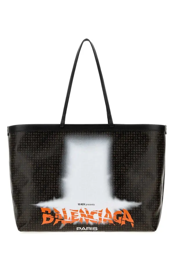 Balenciaga Canvas Shopping Handbag - Printed