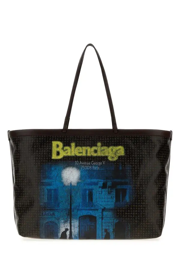 Balenciaga Canvas Tote Handbag, 42 X 33 X 20 Cm With 27 Cm Handle Height