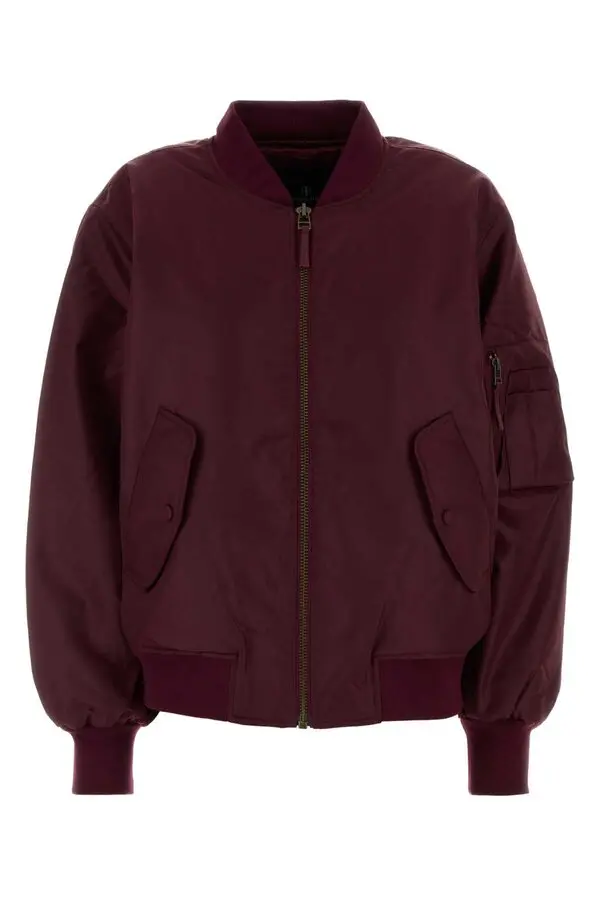 ANINE BING Leon Bomber Jacket In Polyester - Purple