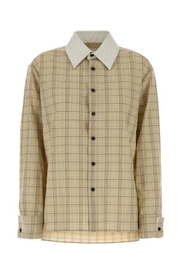 Bottega Veneta Embroidered Wool Shirt