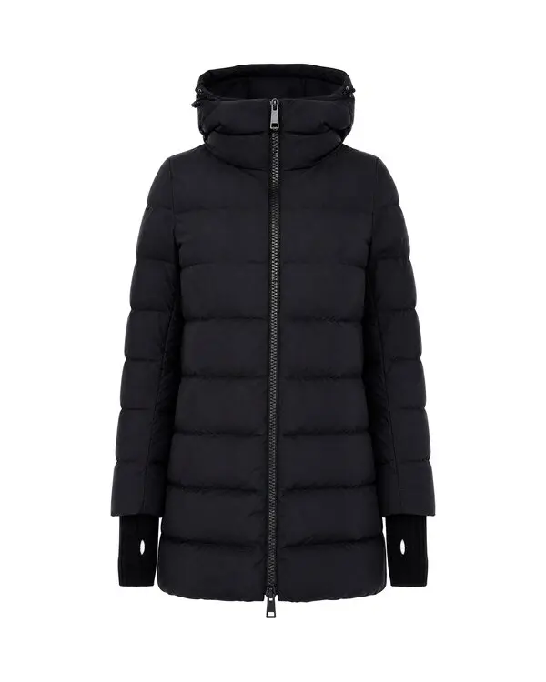 Herno Hooded Long Puffer Coat - Neroespresso