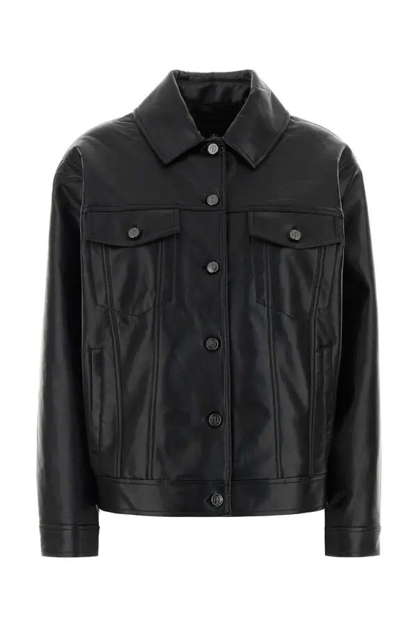 ANINE BING Rory Leather Jacket - Black
