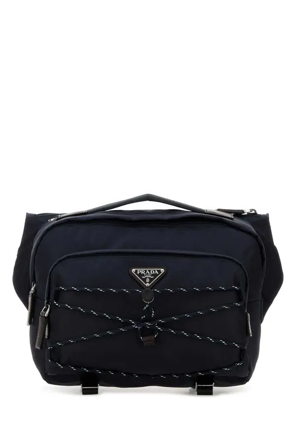 Prada Re-nylon Speedrock Belt Handbag With Pouch, 28 X 23 X 15 Cm