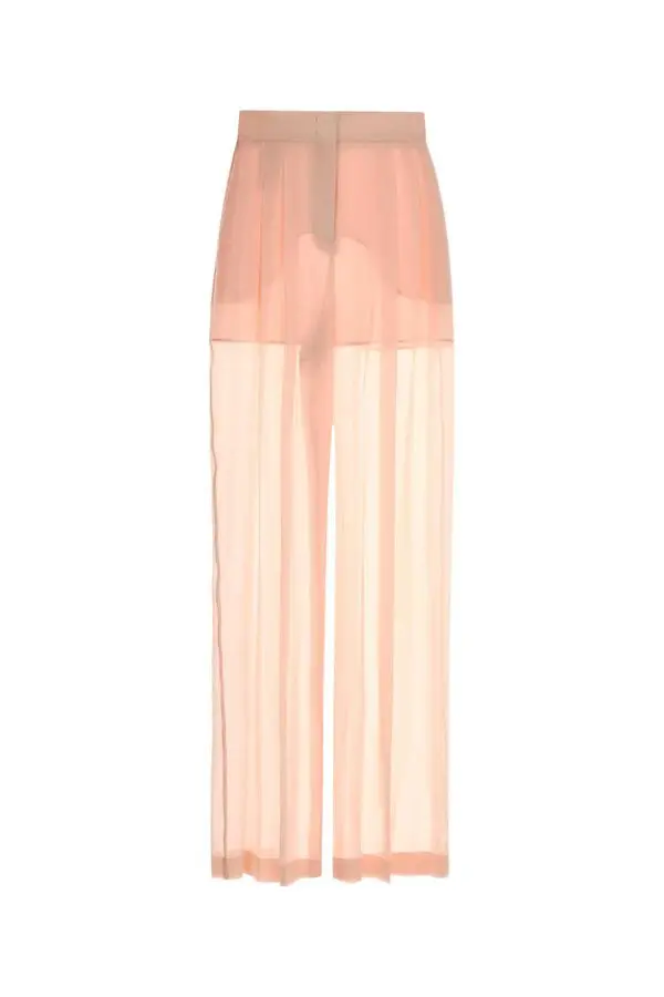 Alberta Ferretti Wide-leg Silk Pants For - Pink