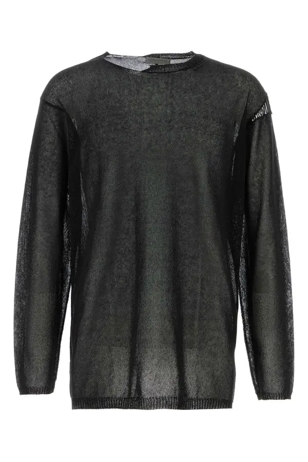 Yohji Yamamoto Long Sleeve Crew Neck Sweater