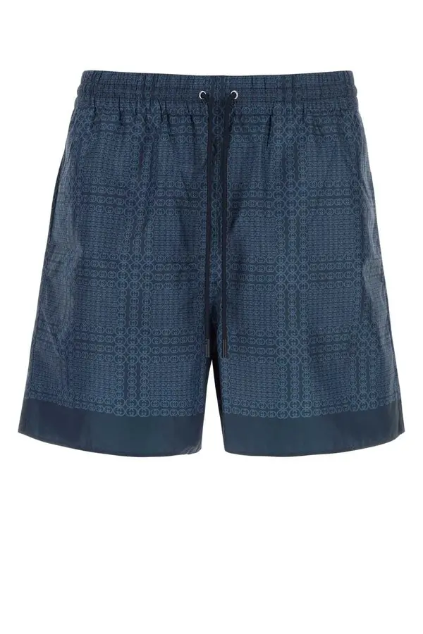 Gucci Monogram Polyester Swimming Shorts - Printed