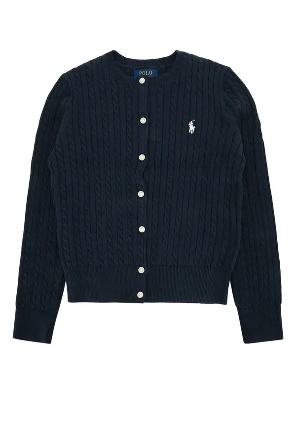 POLO RALPH LAUREN JR Mini Cable-knit Sweater - Hunternavy
