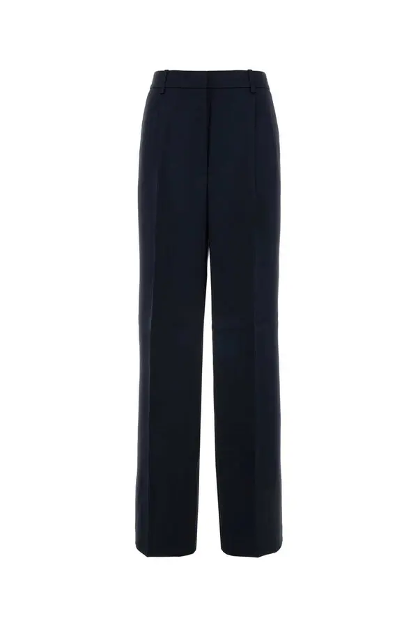 ANINE BING Satin Wide-leg Trent Pant