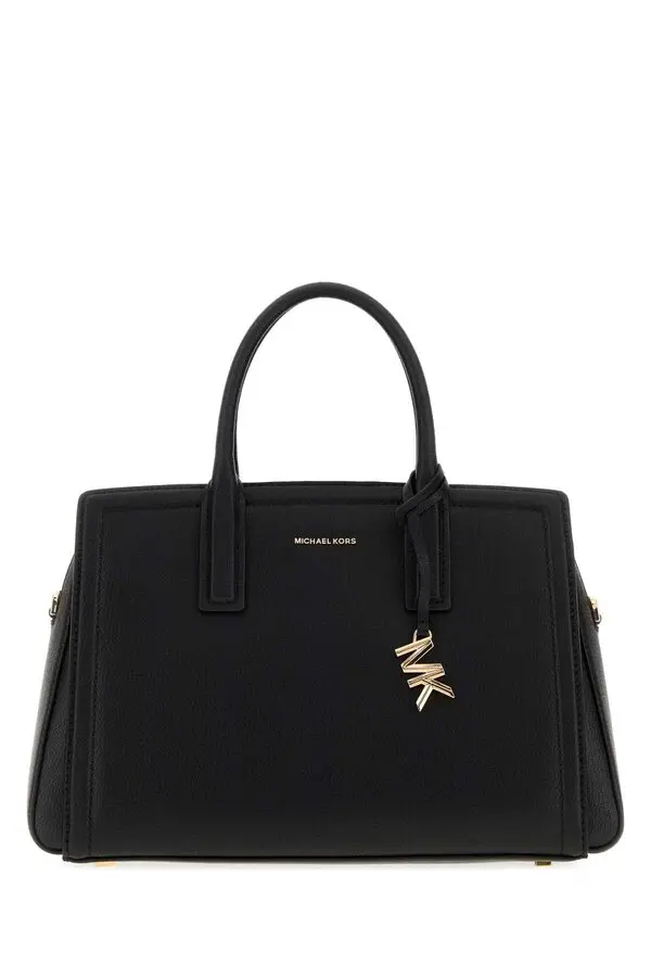 Michael Kors Leather Laila Handbag With Adjustable Shoulder Strap 33 Cm X 23 Cm X 13 Cm