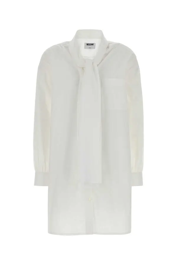 Moschino Stretch Poplin Shirt Dress