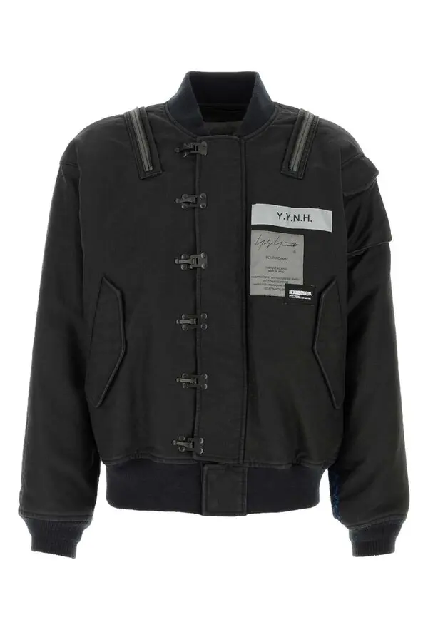 Yohji Yamamoto Denim Bomber Jacket - Black