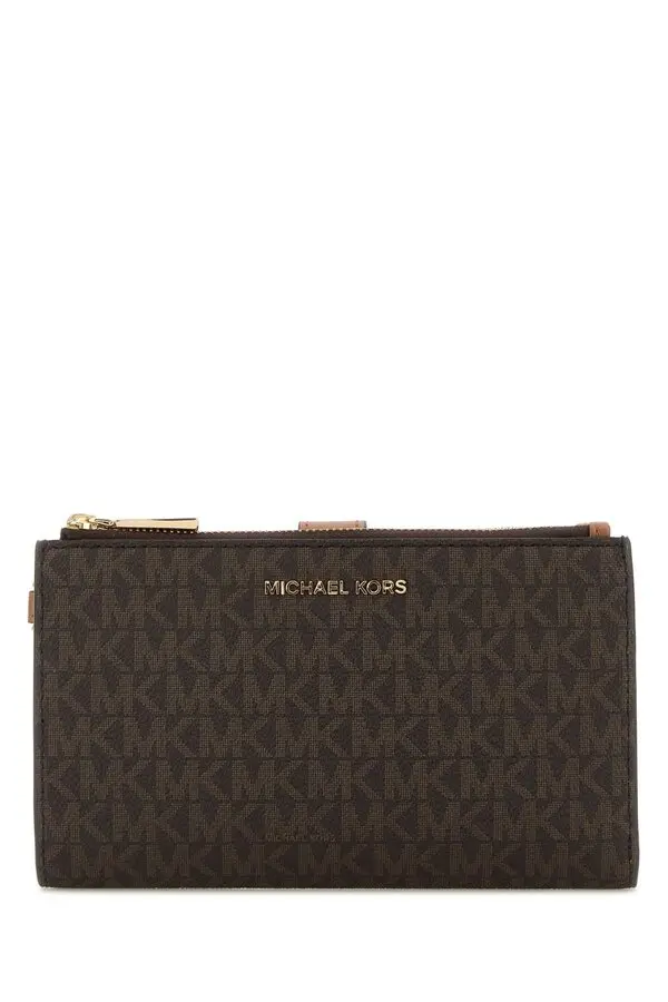 Michael Kors Canvas Wallet Mini 19 Cm X 22 Cm X 5 Cm - Printed