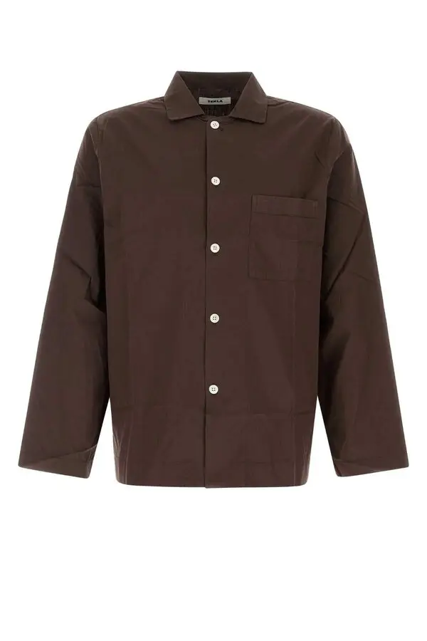 TEKLA Poplin Shirt - Brown