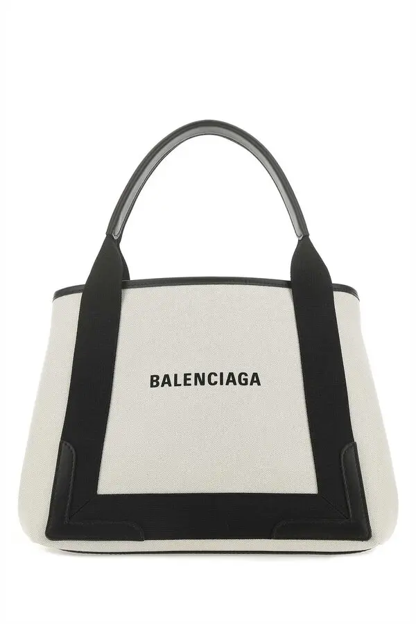 Balenciaga Canvas Handbag 31 X 24 X 18 Cm With Silver-tone Hardware