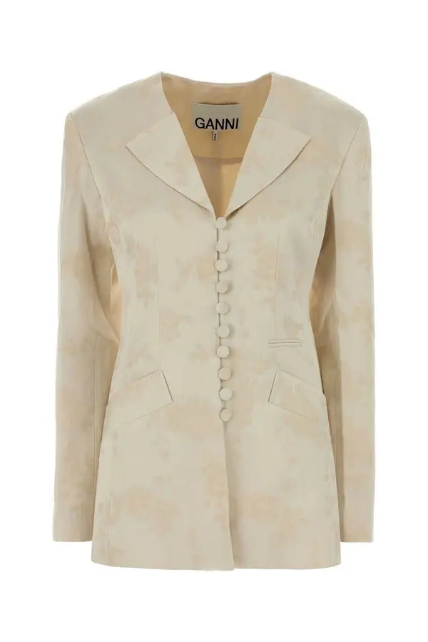 GANNI Satin Blazer