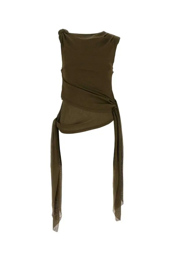 GANNI Sleek Polyester Top