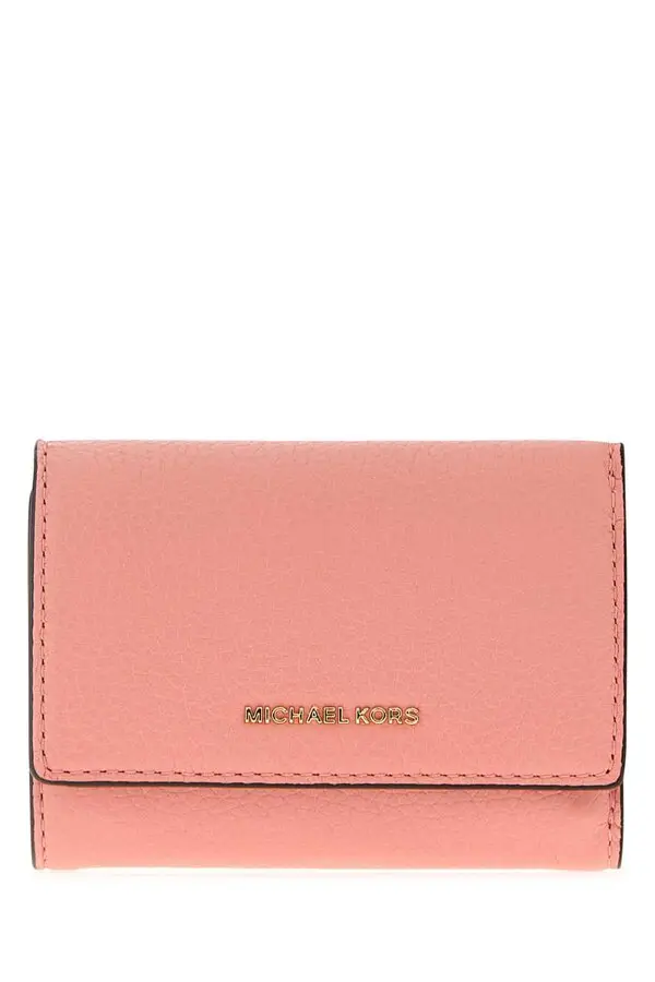 Michael Kors Bryant Leather Wallet 12cm X 9cm X 3cm With Golden Hardware