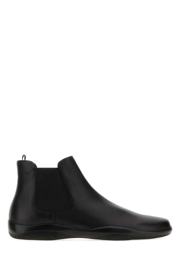 Prada Leather Chelsea Boots
