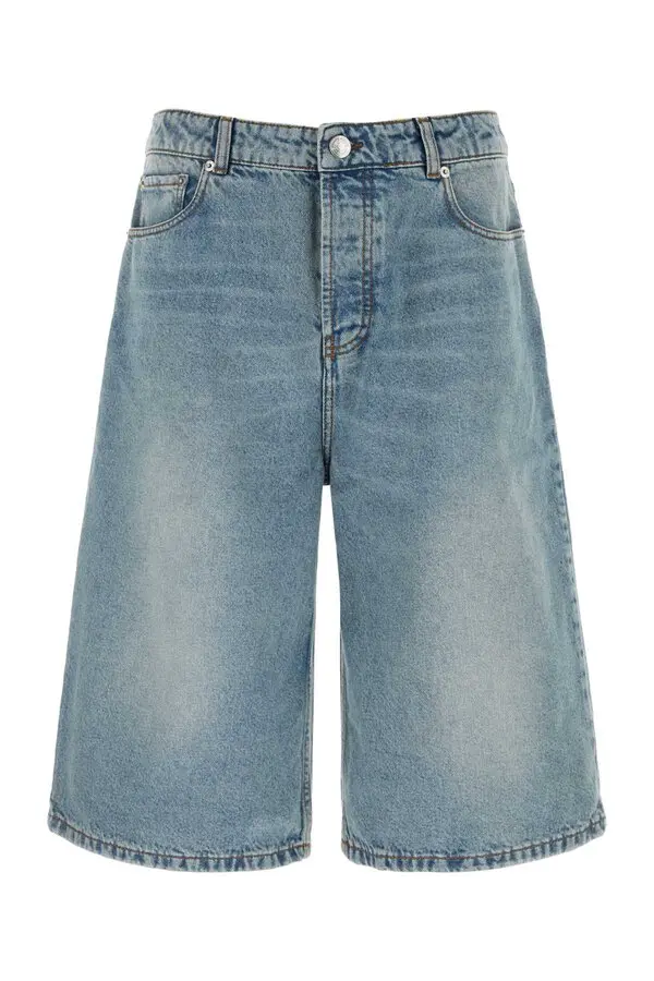 AMI Paris Cotton Denim Bermuda Shorts