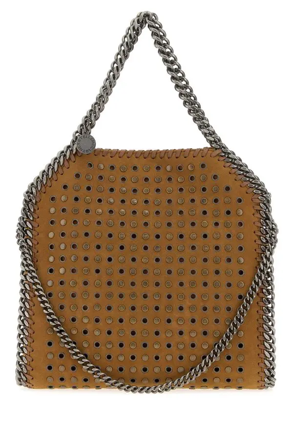 Stella McCartney Stitched Alter Suede Falabella Mini Handbag With Shoulder Strap