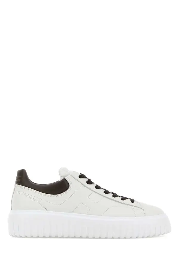 Hogan H-stripes Leather Sneaker - White