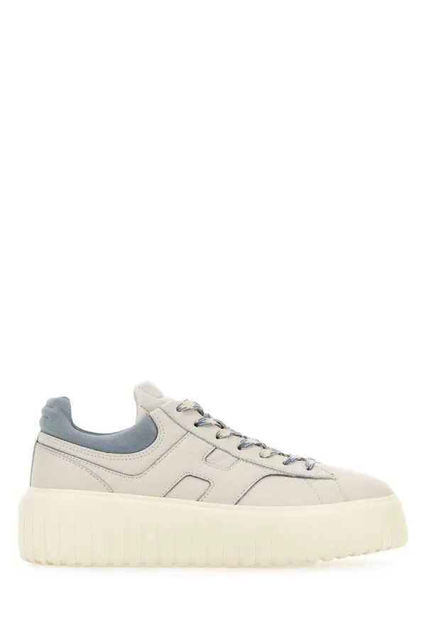 Hogan Leather Platform Sneaker With 4 Cm Sole