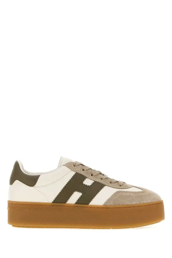 Hogan Leather And Suede Sneaker - Multicoloured