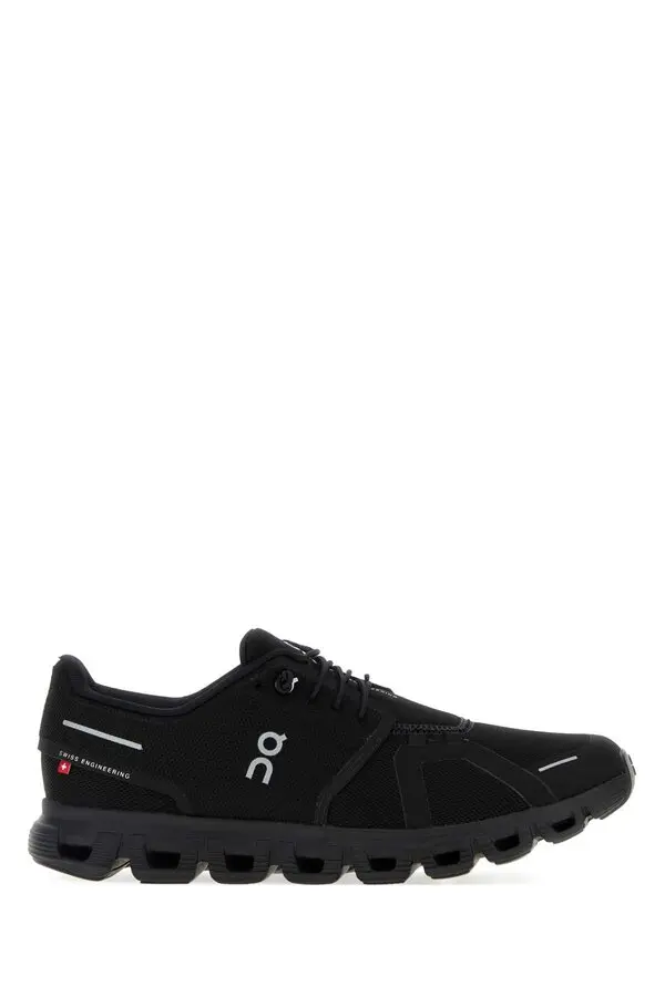 On Mesh Cloud 6 Running Sneakers - Black