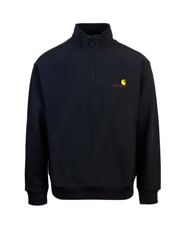 Carhartt Work In Progress Inspired Cotton-elastane Sweatshirt For - Black