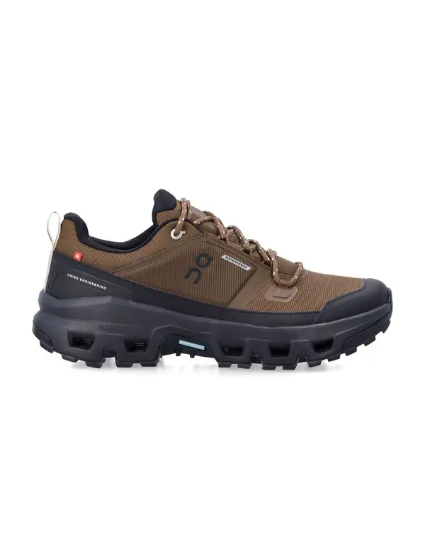 On Waterproof Trail Running Sneakers - Earth Black