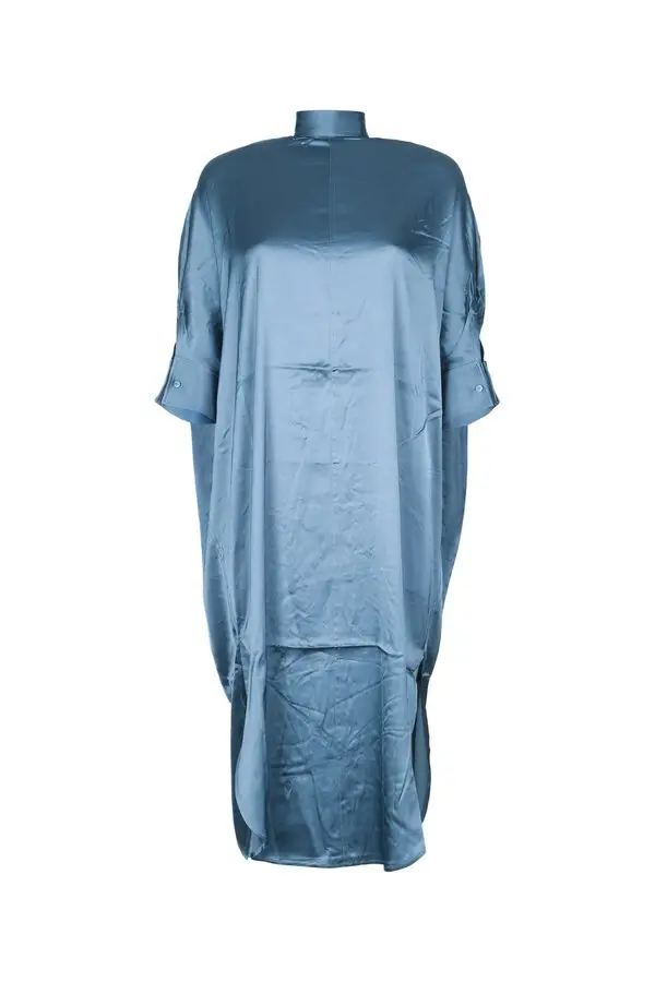 Acne Studios High Neck Midi Dress - Dirtyblue