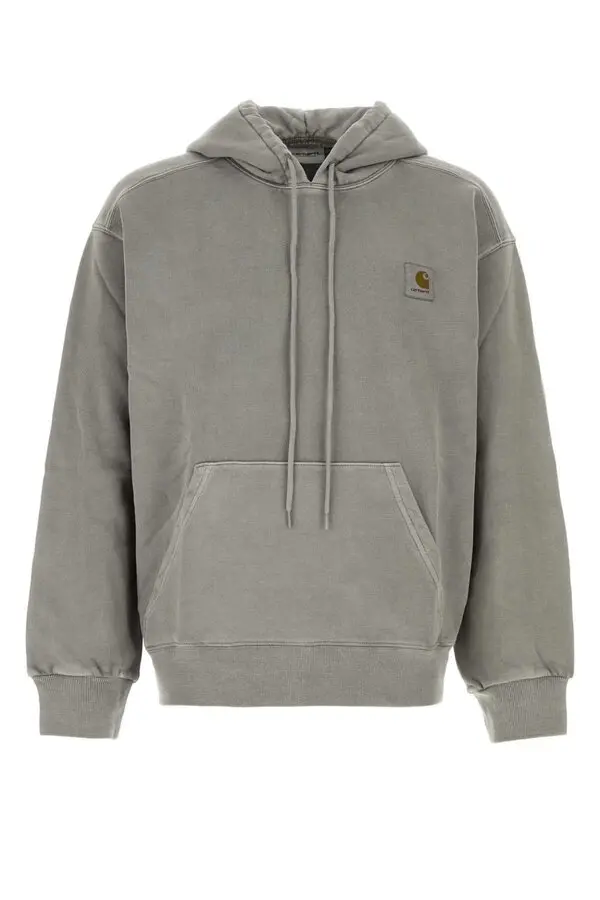 Carhartt Work In Progress Cotton Hooded Nelson Sweatshirt - Grey