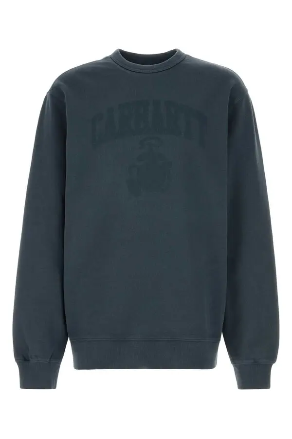 Carhartt Work In Progress Faded Pond Corps Cotton Sweatshirt