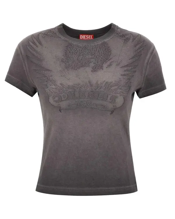 DIESEL® Graphic Distressed Crewneck T-shirt
